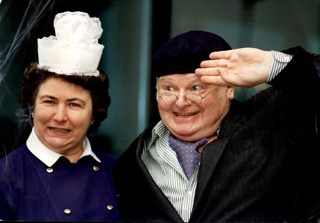Comedian Benny Hill Pictured Leaving Hospital Editorial Stock Photo ...