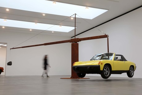 Measured Exhibition Two Large Scale Works Redaktionelles Stockfoto ...