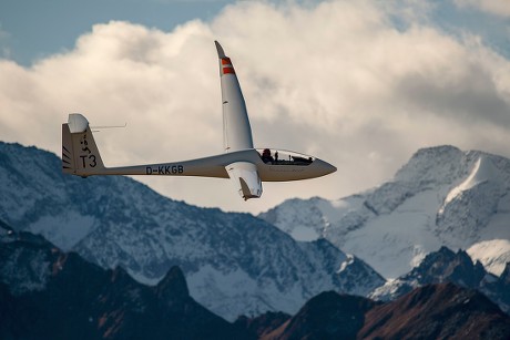 Glider Pilot Waves He Flies Sky Editorial Stock Photo - Stock Image ...
