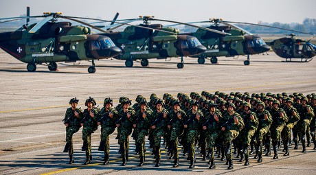 Serbian Army Soldiers Perform During Military Editorial Stock Photo ...