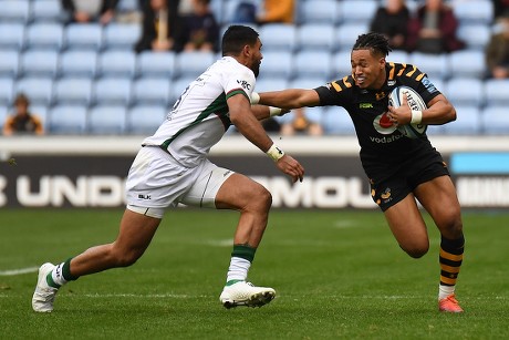 Wasps Winger Marcus Watson 15 Hands Editorial Stock Photo - Stock Image ...