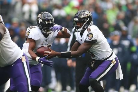 NFL Ravens vs Seahawks, Seattle, USA - 20 Oct 2019 Stock Pictures ...