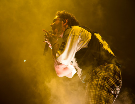 Post Malone in concert, Miami, Florida, USA - 20 Oct 2019 Stock ...