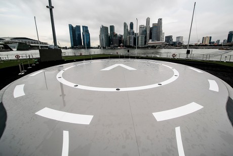 Financial District Seen Behind Volocopter Landing Editorial Stock Photo ...