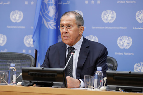 UN press conference, New York, USA - 27 Sep 2019 Stock Pictures ...