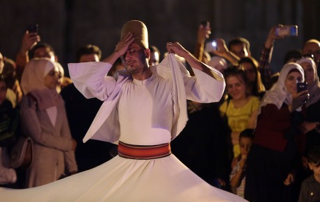 Syrian Dancers Perform Traditional Dervish Dance Editorial Stock Photo ...