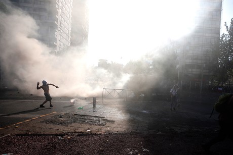 People Clash Police During Protests Against Editorial Stock Photo ...