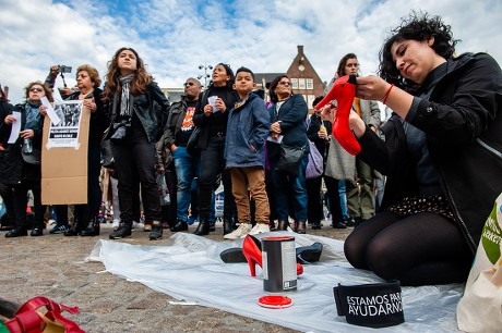 Chilean Community Demonstrates in Amsterdam, Netherlands - 26 Oct 2019 ...