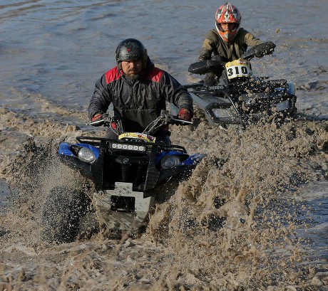 Allterrain Vehicle Atv Quad Drivers Try Editorial Stock Photo - Stock ...