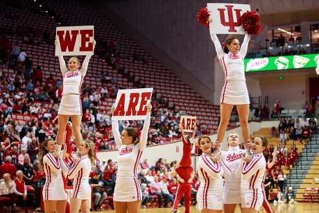 Indiana Universitys Cheerleaders Cheer Editorial Stock Photo - Stock ...
