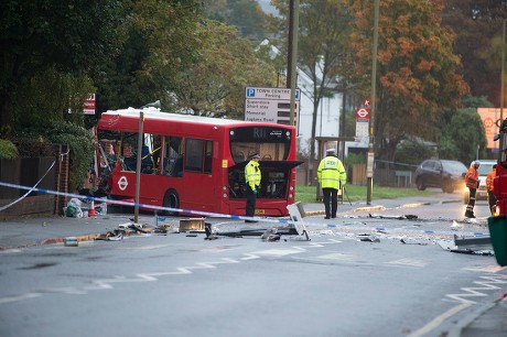 Police Scene Crash After Two Buses Editorial Stock Photo - Stock Image ...