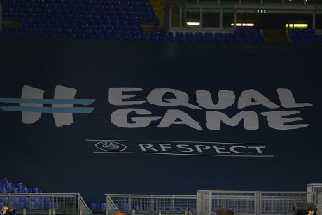 Uefa Respect Equal Game Banner Shown Editorial Stock Photo - Stock ...