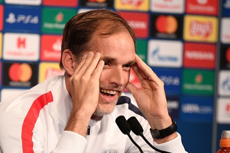 PSG press conference, UEFA Champions league, Le Parc des Princes, Paris ...