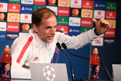 PSG press conference, UEFA Champions league, Le Parc des Princes, Paris ...