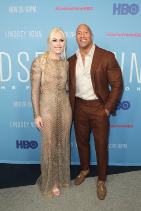 Lindsey Vonn Dwayne Johnson Editorial Stock Photo - Stock Image ...