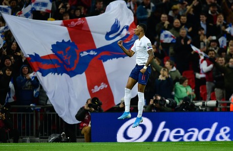Marcus Rashford England Celebrating His Goal Editorial Stock Photo ...