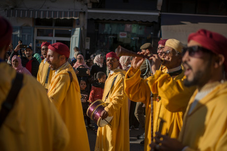 Moroccans Take Part Procession Marking 1449th Editorial Stock Photo ...