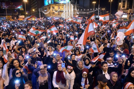 Protesters Lighting Their Phones Carry National Editorial Stock Photo ...