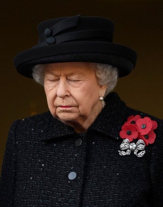Queen Elizabeth Ii Crying Remembrance Day Editorial Stock Photo - Stock ...