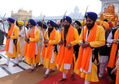 Five Beloved Ones Lead Procession Golden Editorial Stock Photo - Stock ...