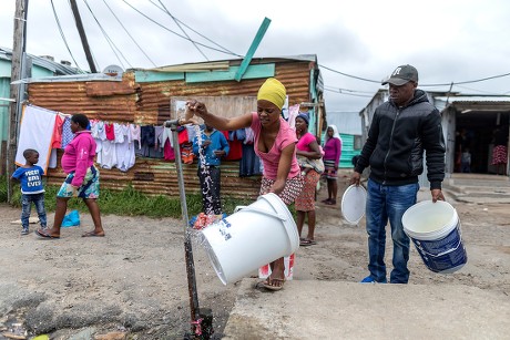 South African Woman Washes Bucket Before Editorial Stock Photo - Stock ...