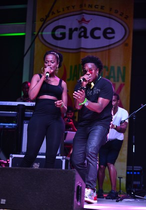 Reggaedancehall Singer Trini Jacobs Honorebel Perform Editorial Stock ...