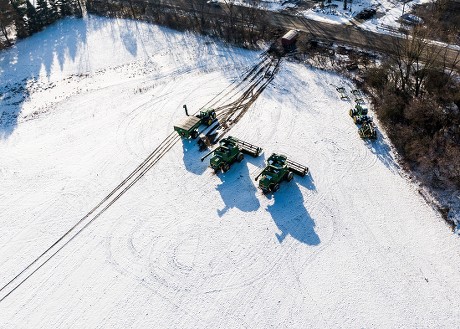 Aerial Photo Made Drone Shows Farm Editorial Stock Photo - Stock Image ...