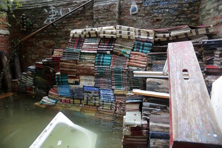 Volunteers Pile Damaged Books Renowned Bookstore Editorial Stock Photo ...