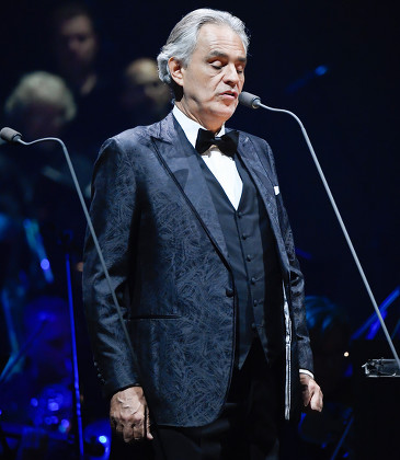 Italian Opera Singer Andrea Bocelli Performs Editorial Stock Photo ...