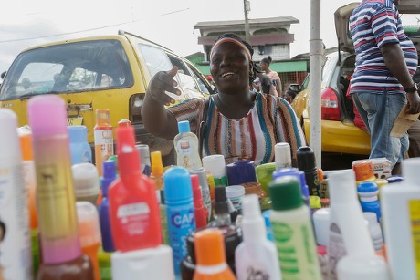 Aminata Fofana Sells Cosmetics Monrovia Liberia Editorial Stock Photo ...