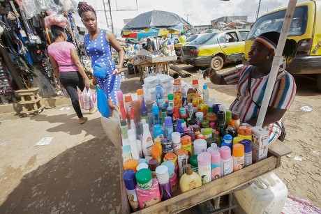 Aminata Fofana Sells Cosmetics Monrovia Liberia Editorial Stock Photo ...