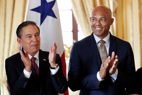 President Panama Laurentino Cortizo L Applauds Editorial Stock Photo ...