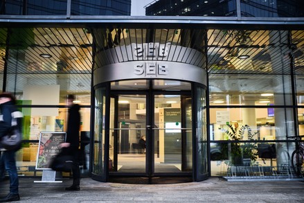 Swedish Bank Seb Logo Seen On Editorial Stock Photo - Stock Image ...