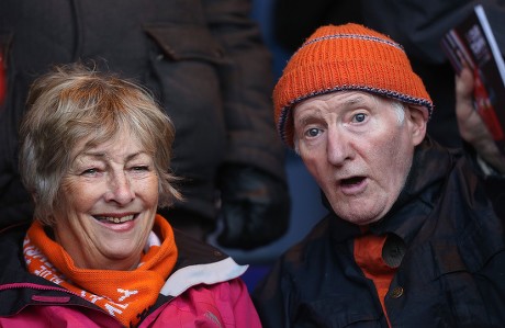 Two Elderly Luton Fans Chat Pre Editorial Stock Photo - Stock Image ...