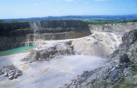 Limestone Quarry Burton Kendal Cumbria Britain Editorial Stock Photo ...