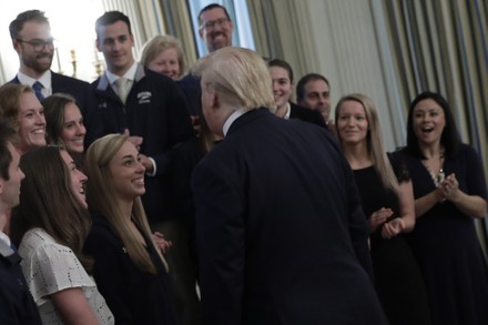 Donald Trump greets college athletes in Washington, Usa - 22 Nov 2019 ...