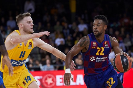 Fc Barcelonas Guard Cory Higgins R Editorial Stock Photo - Stock Image ...