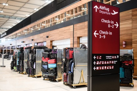 Baggage Containers Front Checkin Counter Terminal Editorial Stock Photo ...