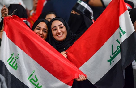 Fans Iraqi Soccer Team Cheer During Editorial Stock Photo - Stock Image ...