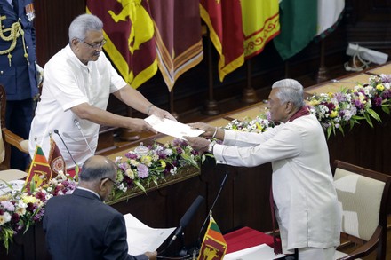 Sri Lankas President Gotabaya Rajapaksa L Editorial Stock Photo - Stock ...