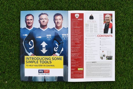 Skybet Advert Inside Match Day Programme Editorial Stock Photo - Stock ...