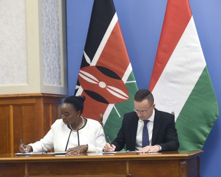 kenyan foreign minister monica juma visit hungary Stock Photos ...