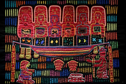 Group Molas Traditional Textile Craft Guna Editorial Stock Photo ...