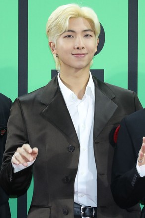 Rm Kpop Group Bts Poses Photo Editorial Stock Photo - Stock Image ...