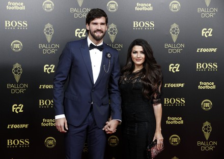 Liverpool Goalkeeper Alisson Becker Wife Natalia Editorial Stock Photo ...