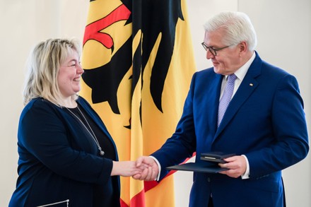 German President Frankwalter Steinmeier R Christina Editorial Stock ...
