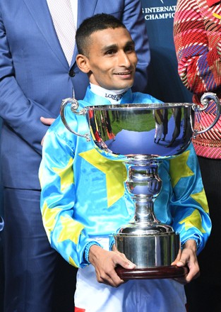 Mauritian Jockey Karis Teetan Poses Trophy Editorial Stock Photo ...