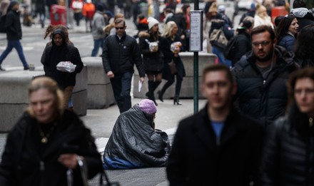 Person Sleeps On Floor New York Editorial Stock Photo - Stock Image ...