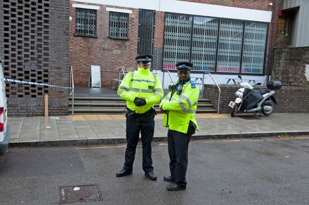 Police Officers Stand Guard Police Cordons Editorial Stock Photo ...