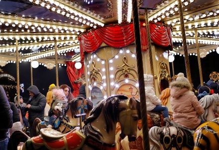 Romanian Parents Their Children Ride On Editorial Stock Photo - Stock ...